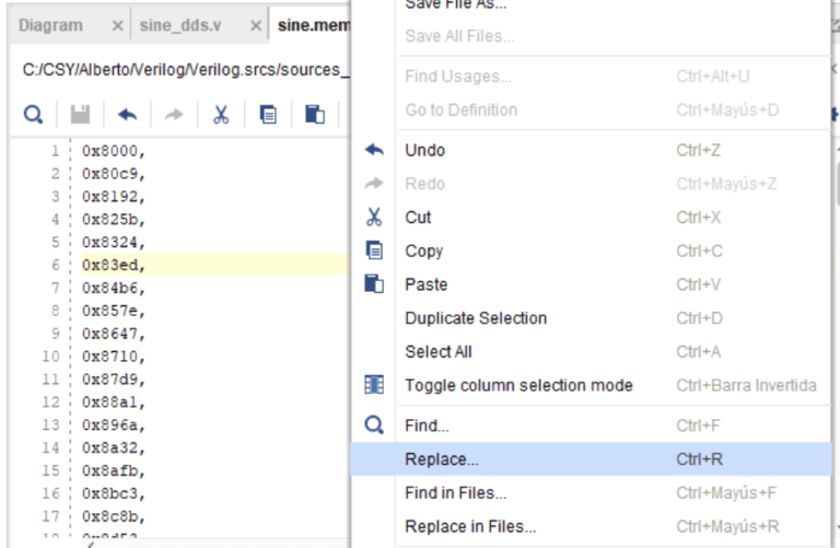 Sinus wave generator with Verilog and Vivado - Mis Circuitos